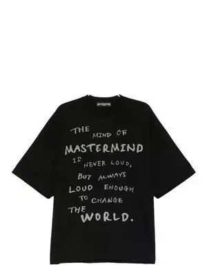 MASTERMIND WORLD Slogan-print T-shirt - Black