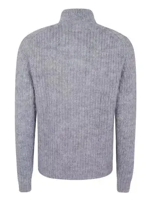 ASPESI ASPESI Ribbed Mohair Zip-Up Cardigan