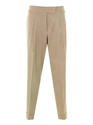 Liu Jo LIU JO Loose-Fit Cuffed Trousers Neutrals