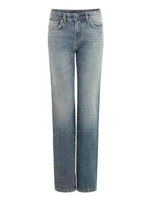 John Richmond Washed Straight-leg Jeans - Blue