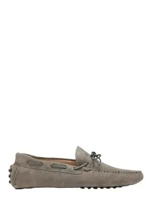 FORSA Ferdinand Suede Loafers With Bow Detailing