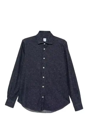 Eleventy Long-sleeve Denim Shirt - Blue