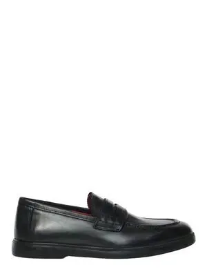 GIULIANO GALIANO Madrid Leather Loafers - Black