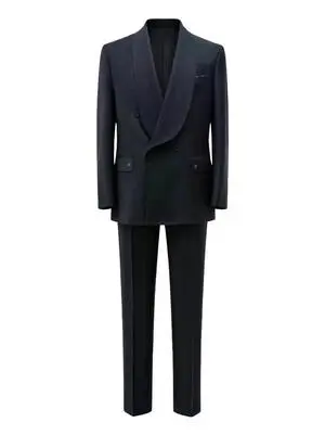 FRANZESE COLLECTION Montecarlo Casino Herringbone Suit - Blue