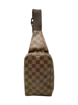 LOUIS VUITTON Damier Ebene Geronimos Crossbody Bag - Brown