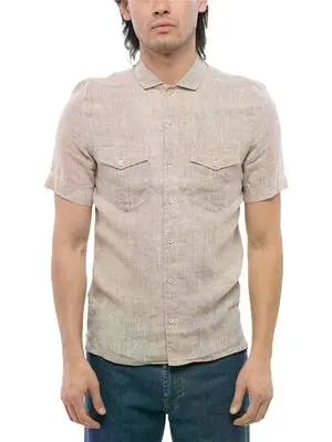 Corneliani Saharan Short-sleeve Shirt - Neutrals