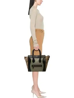 Celine 2012 Mini Luggage Tote Bag - Brown