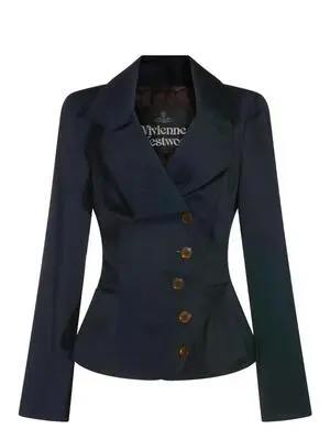 VIVIENNE WESTWOOD Asymmetric Fastening Blazer - Blue