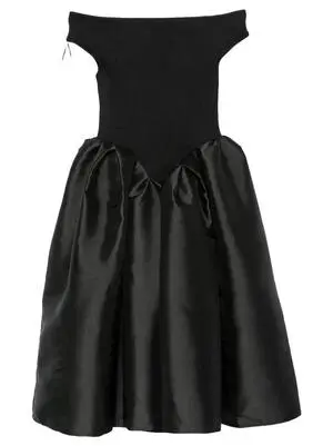 MARQUES' ALMEIDA Off-shoulder Puffed Dress - Black