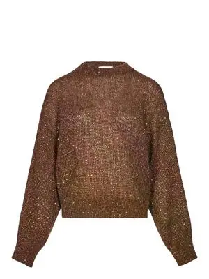 BRUNELLO CUCINELLI Brunello Cucinelli Sequin-Embellished Crew Neck Sweater