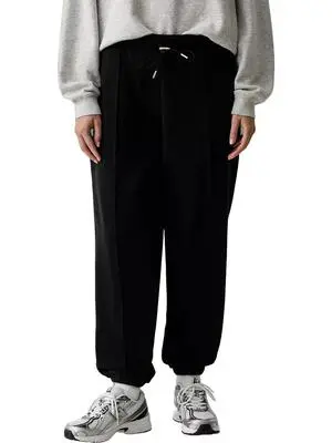 PUMA Drawstring Pintuck Track Pants - Black