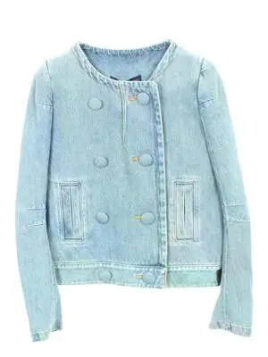 LOUIS VUITTON Double-breasted Denim Jacket - Blue