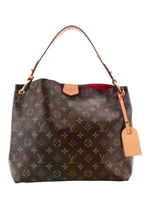 LOUIS VUITTON Monogram Canvas Pm Hobo Bag - Brown