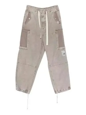 Mihara Yasuhiro Drawstring-waist Panelled Cargo Pants - Neutrals