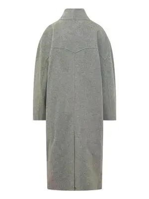Ba&sh Kaya Toggle-fastening Coat - Grey