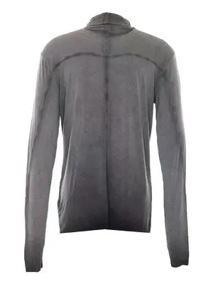 THOM KROM Cold-dye High Neck Long Sleeve Sweater With Thumb Slots - Grey