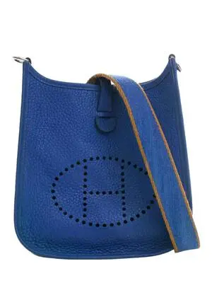 Hermès Clemence Evelyne I Tpm 16 Crossbody Bag - Blue