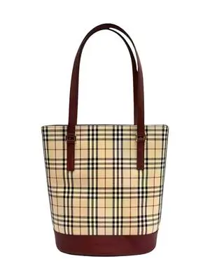 Burberry House Check Canvas Tote Bag - Neutrals