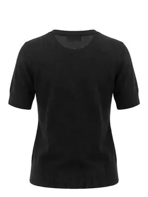 NOTSHY Short Sleeve Cashmere Sweater - Black