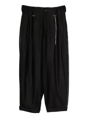 MASTERMIND WORLD Pleated Wool Trousers - Black