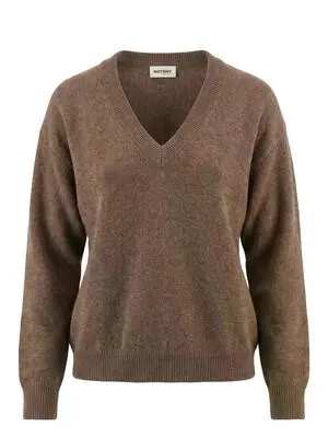 NOTSHY V-neck Cashmere Sweater - Brown