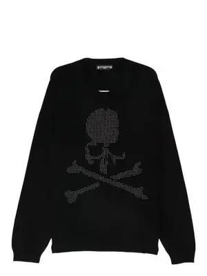 MASTERMIND WORLD Skull Beaded Sweater - Black