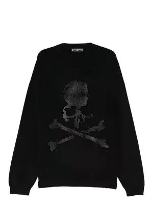 MASTERMIND WORLD Skull Beaded Sweater - Black