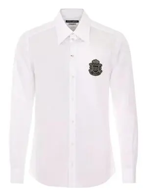 Dolce & Gabbana Cotton Martini Shirt White