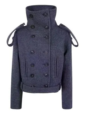 7 For All Mankind Double-breasted Coat - Grey