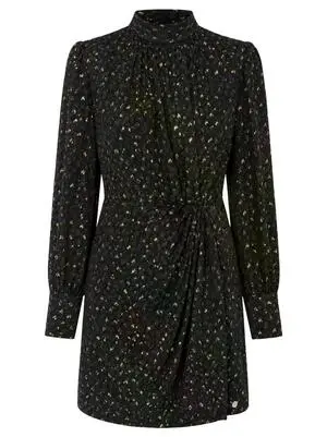Simkhai Jacquard-effect Twisted-waist Mini Dress - Black