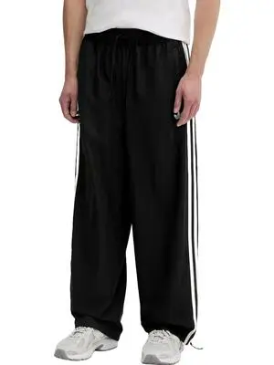 Adidas Windbreaker Side-stripe Track Pants - Black