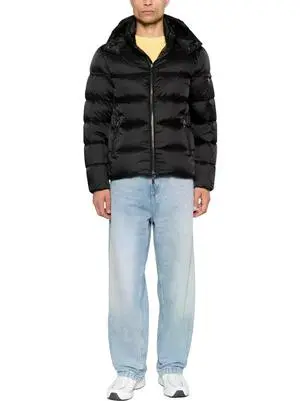 MOORER Brett Hooded Padded Jacket - Black