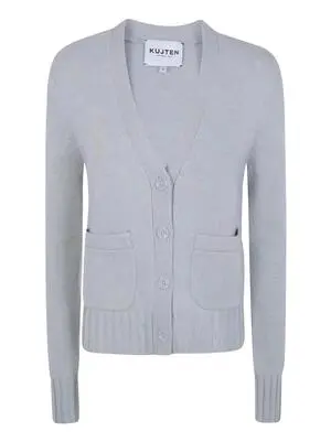 KUJTEN Milena Cashmere Cardigan - Grey