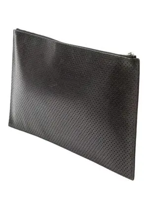 Dior Perforated Leather Clutch - Black
