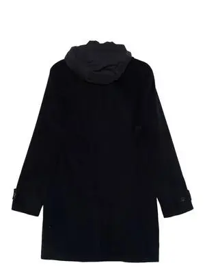 Paul & Shark Single-breasted Hooded Coat - Blue