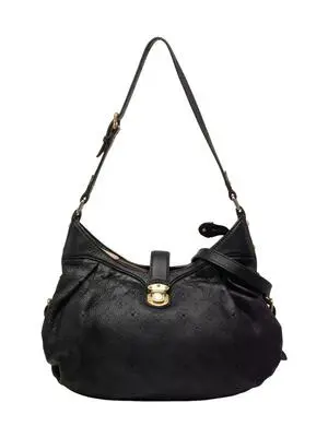 LOUIS VUITTON Mahina Xs Monogram Leather Crossbody Bag - Black