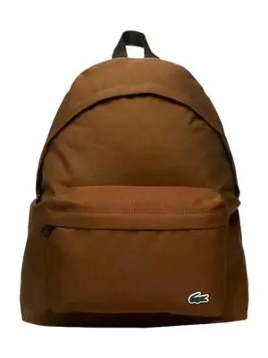 Lacoste Crocodile Logo Backpack - Brown