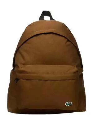 Lacoste Crocodile Logo Backpack - Brown