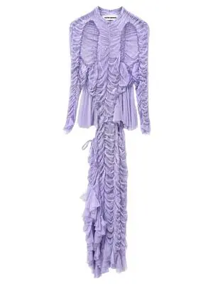 ESTER MANAS ESTER MANAS Ruched Ruffled Dress
