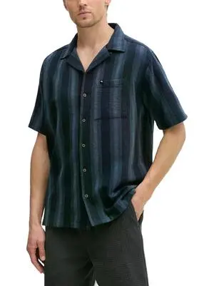 Rip Curl Vertical-stripe Short-sleeve Shirt - Blue