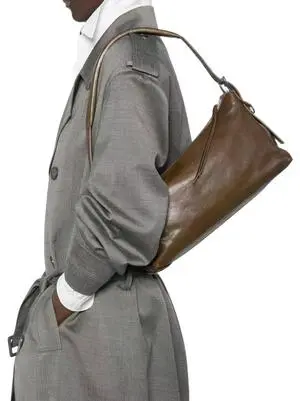 LEMAIRE LEMAIRE Leather Shoulder Bag Brown