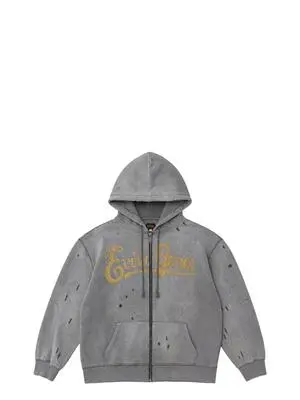 EVISU Genes Logo Distressed Hoodie