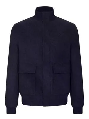 Brunello Cucinelli Brunello Cucinelli High-Neck Bomber Jacket Blue