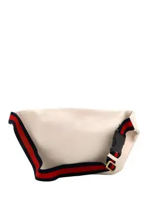 Gucci Gucci Logo Printed Leather Belt Bag Neutrals