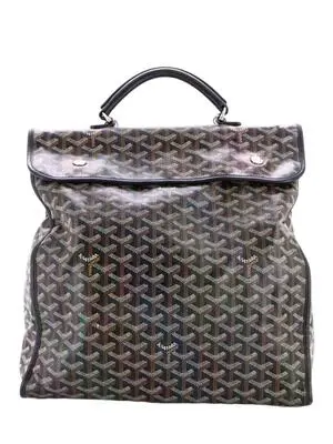 Goyard Saint Léger Briefcase Coated Canvas Backpack - Black