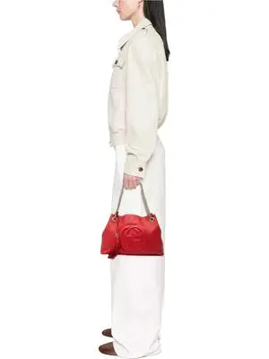 Gucci Soho Chain Tote Bag - Red