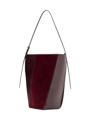 Proenza Schouler Hex Bucket Bag In Haircalf Combo - Red