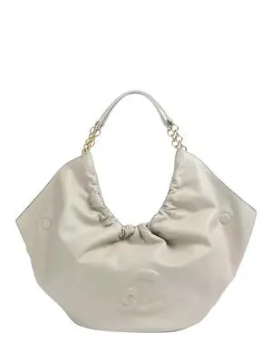 COCCINELLE Smash Chain-link Gathered Leather Tote Bag - Green