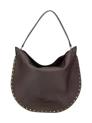 Isabel Marant Étoile ISABEL MARANT Studded Leather Shoulder Bag Brown