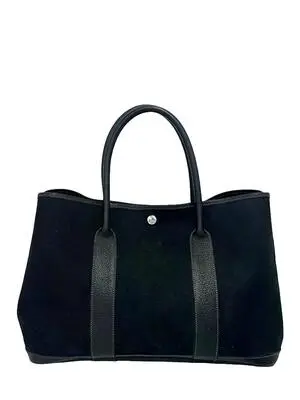 Hermès 2005 Toile & Negonda Garden Party 36 Tote Bag - Black